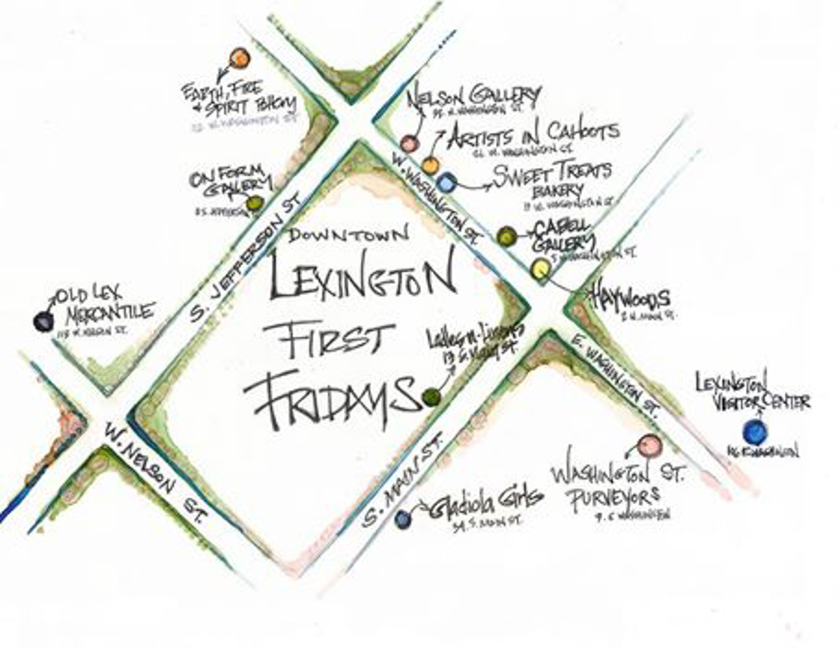 april map (1 of 1) – Downtown Lexington Virginia Guide